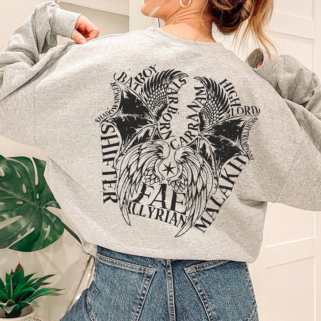 Winged Maas Men Trio Sweatshirt | OFFICIALLY LICENSED | Sarah J. Maas ...