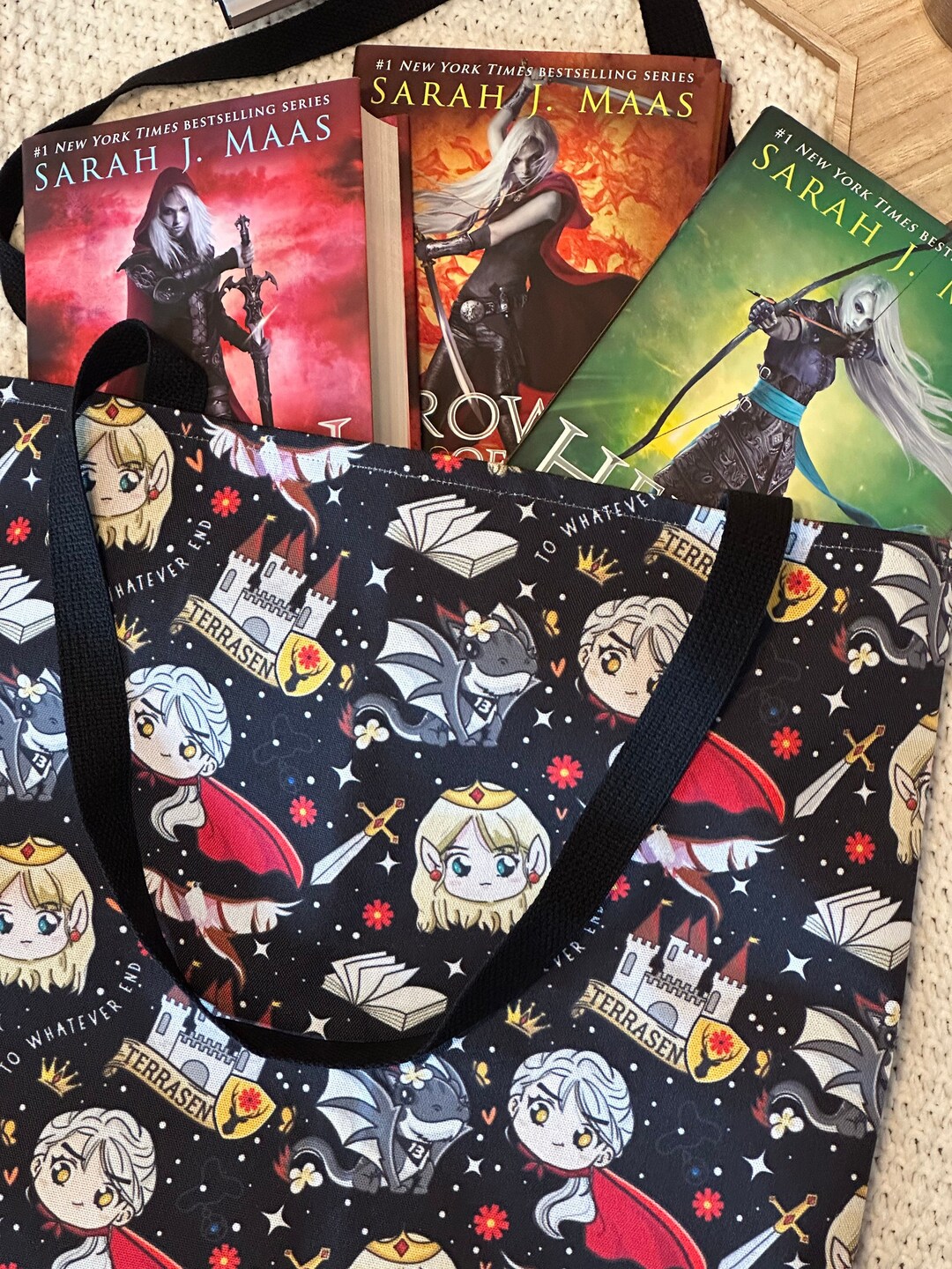 Tog Cute Chibi Style Tote Library Book Bag | OFFICIALLY LICENSED ...