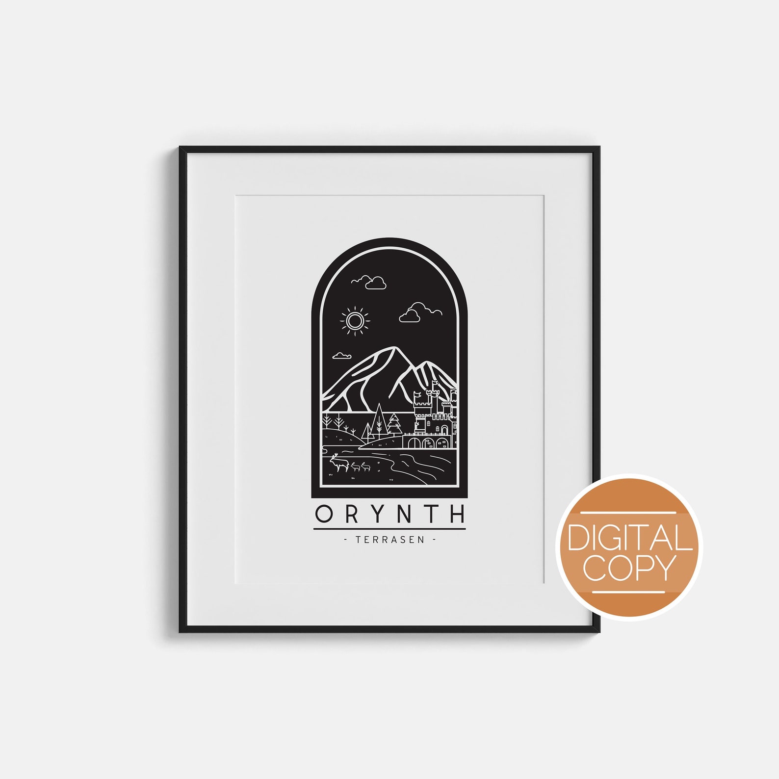 Orynth Terrasen Travel Poster Digital Print | OFFICIALLY LICENSED ...