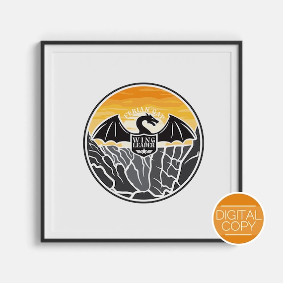 Ferian Gap Wing Leader Digital Print Throne of Glass - Etsy