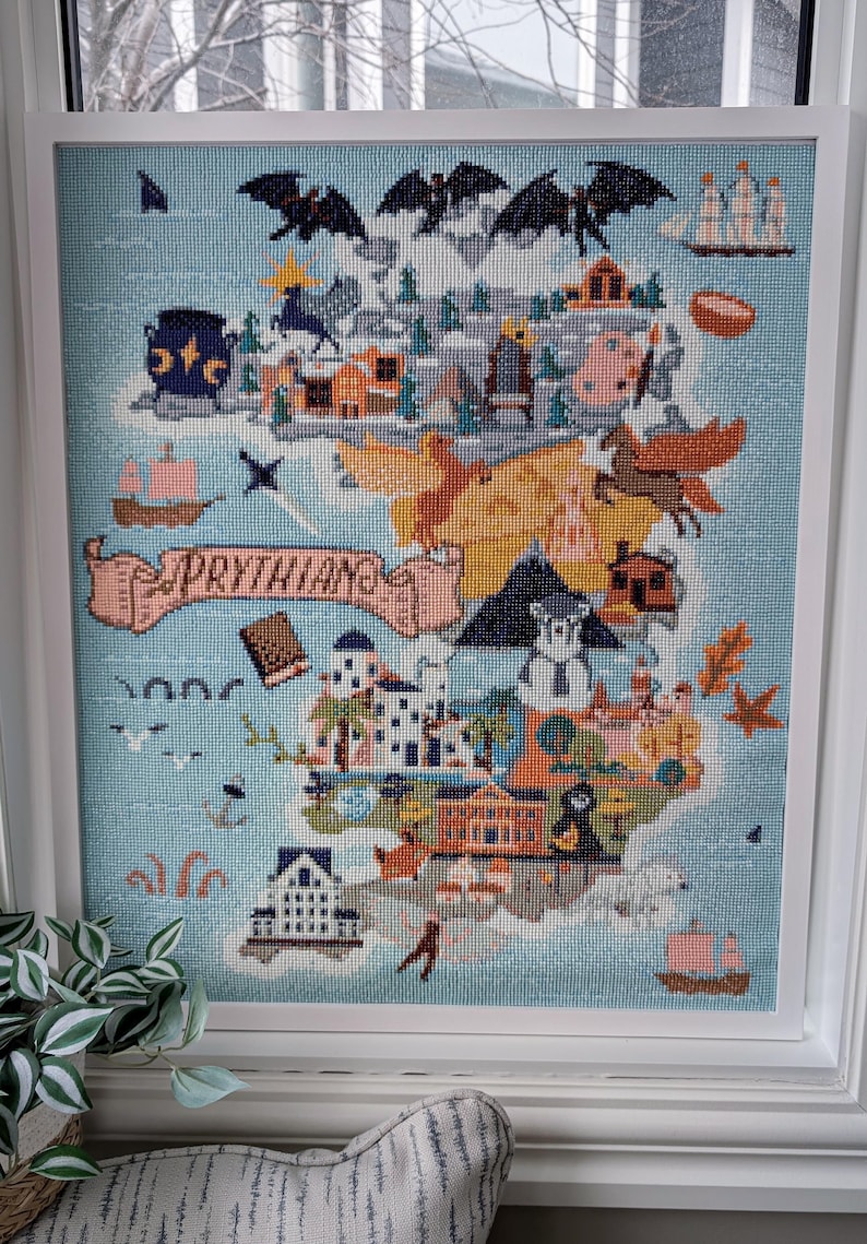 Licensed Prythian Map Diamond Painting Kit | Sarah J. Maas A Court of ...