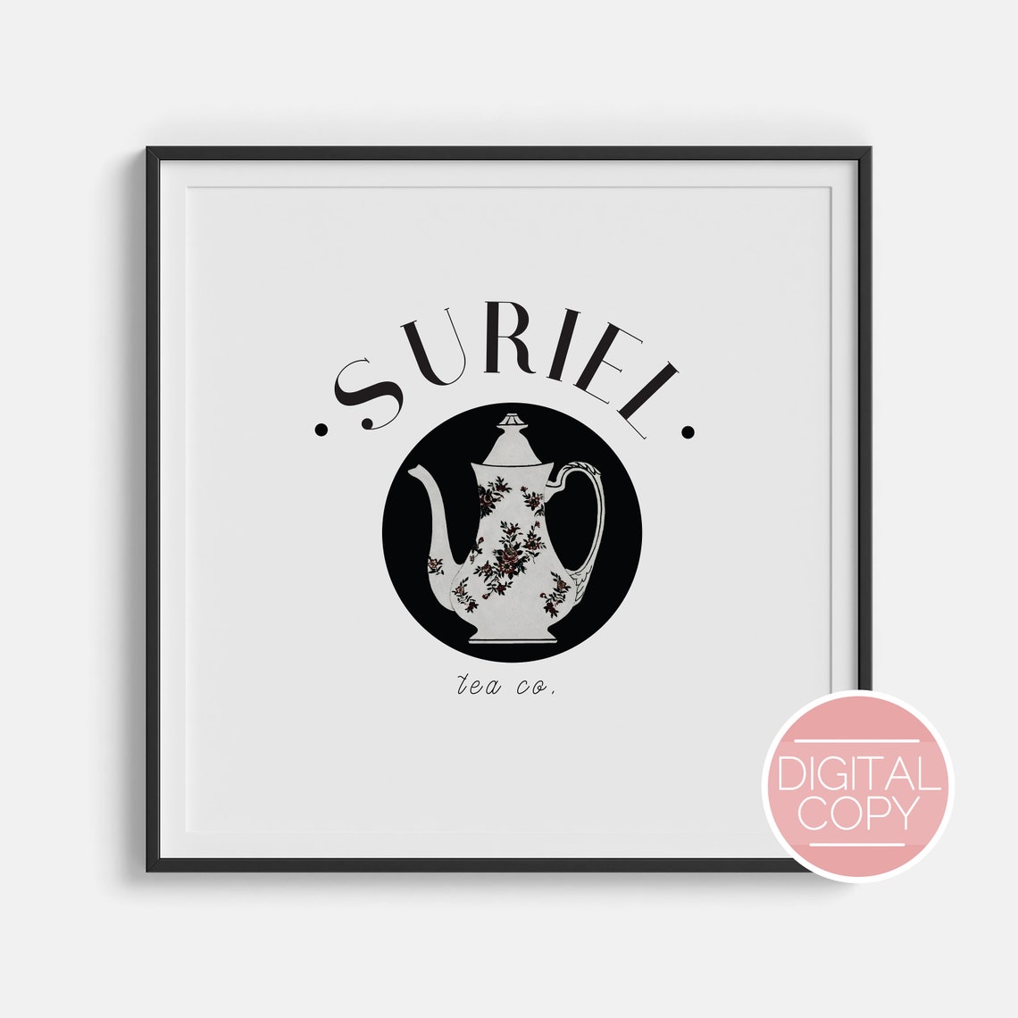 Suriel Tea Company Digital Print Suriel Cafe Spill the Tea - Etsy
