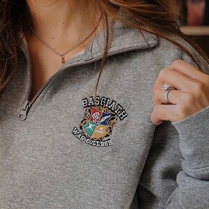 Basgiath Quadrants Crest Quarter Zip Sweater | OFFICIALLY LICENSED ...