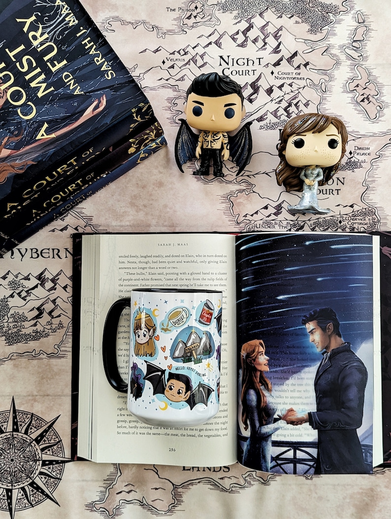 ACOTAR Feyre Rhysand Chibi Cute Mug OFFICIALLY LICENSED - Etsy