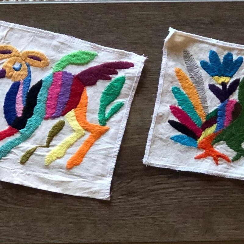 Mexican Otomi Embroidery Tapestry - Etsy