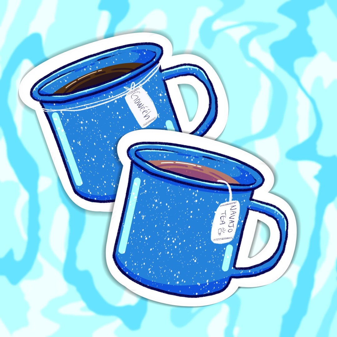 Navajo Cup Sticker | Navajo Tea | Navajo Coffee | Decal | Indigenous ...