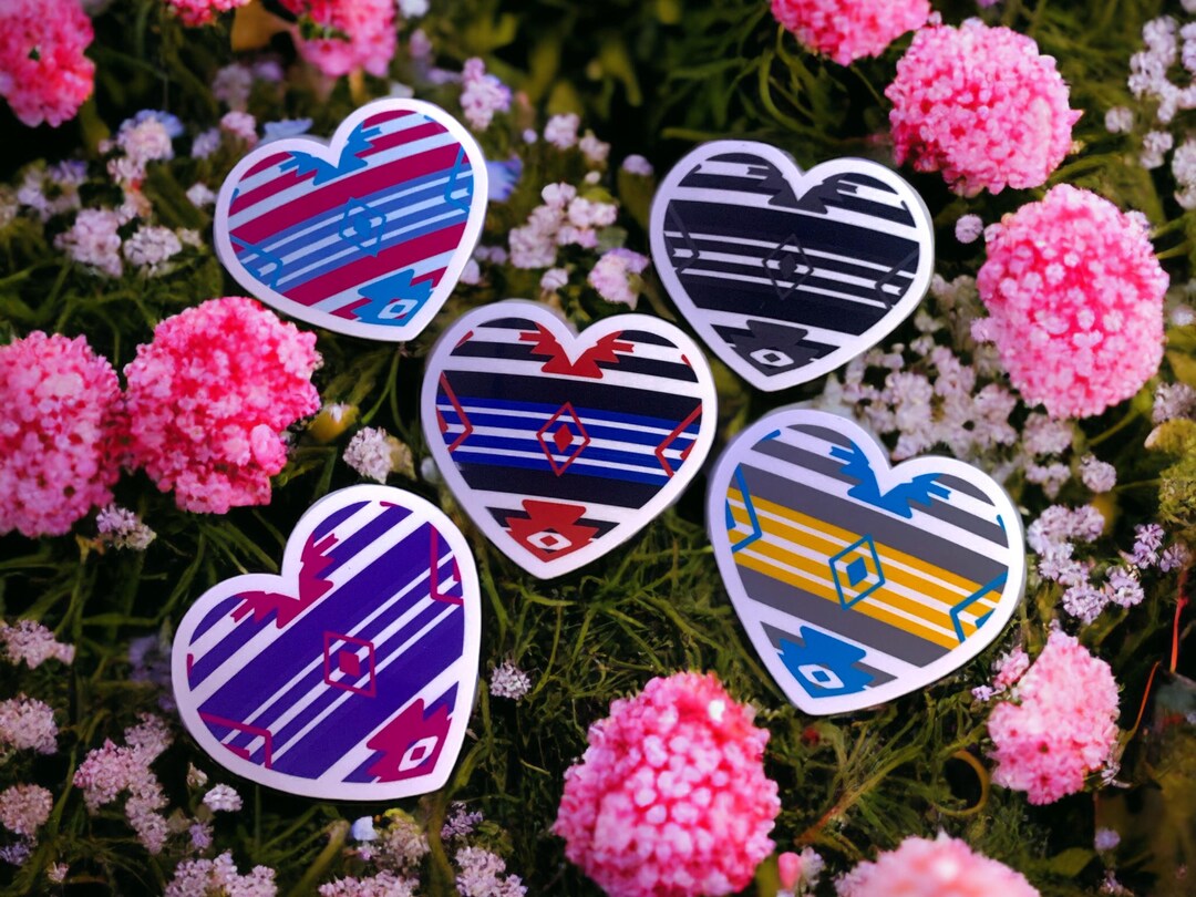Native Heart Rug Sticker Decal Colorful Indigenous Navajo Die Cut - Etsy