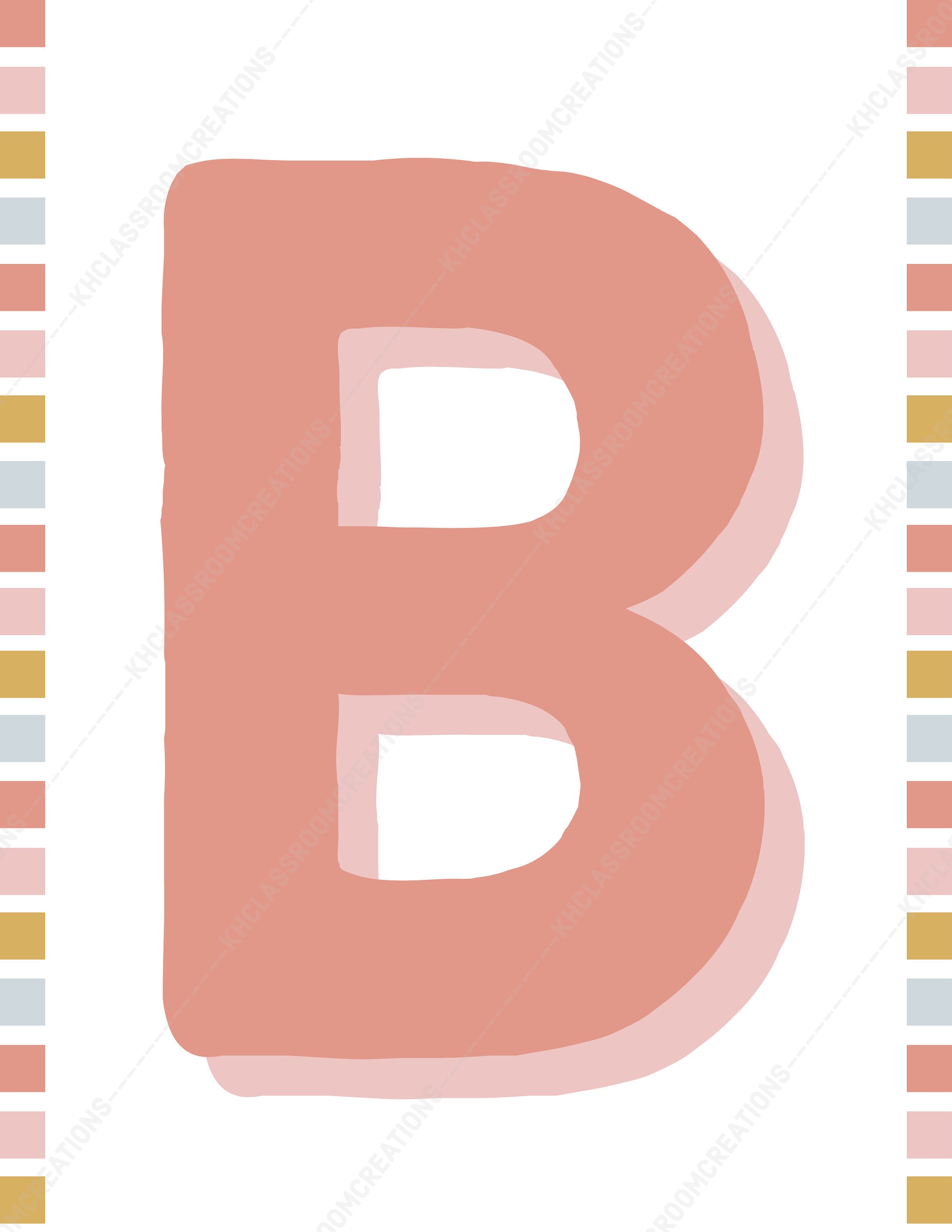 Printable Classroom Alphabet - Etsy