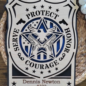 First Responder Sign/plaque, Police Officer - Etsy