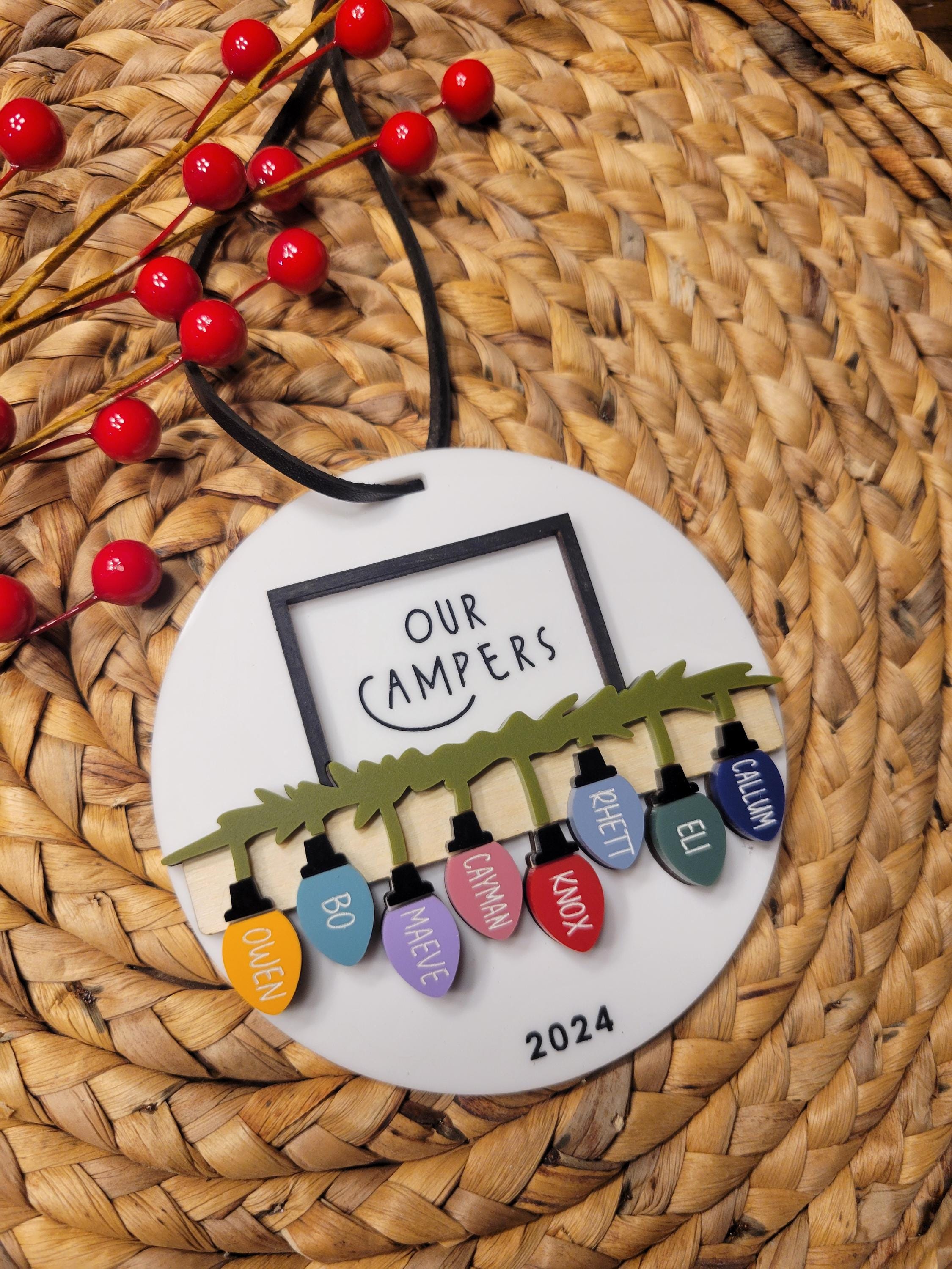 Family Mantle Ornament L Light Bulbs L Custom L Personalized L 2025 - Etsy