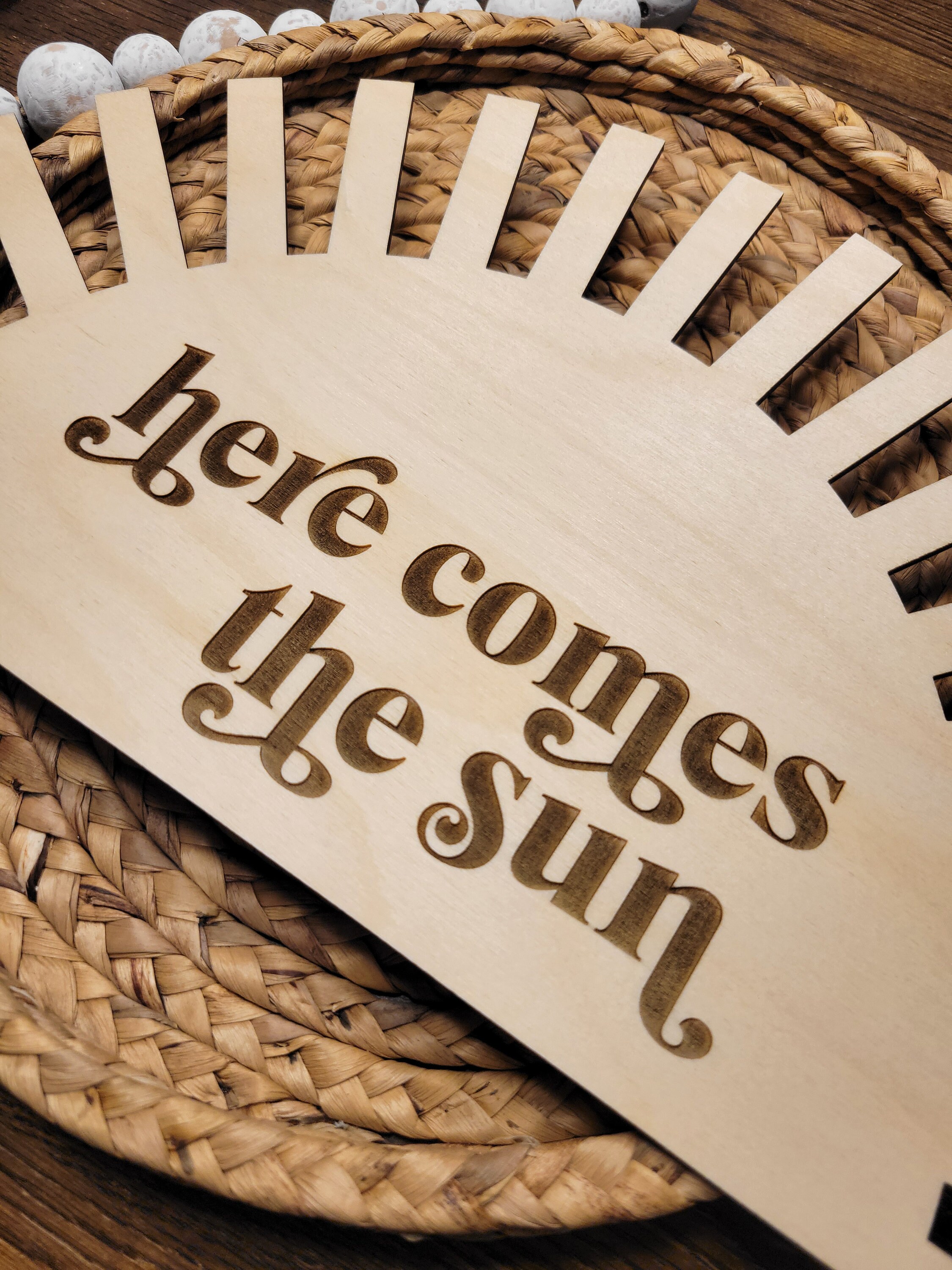 Here Comes the Sun Sign, Sun Sign, Boho Sign, Wall Decor, Playroom ...