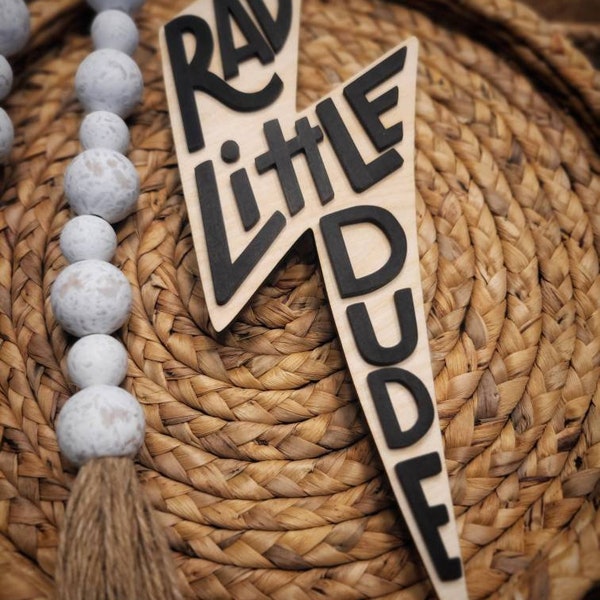 Lightning Bolt Rad Little Dude - Etsy