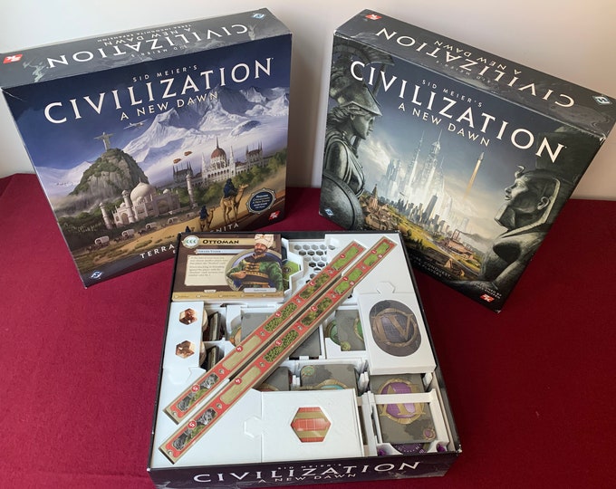 3D Printed Civilization Board Game: A New Dawn + Terra Incognita Insert ...