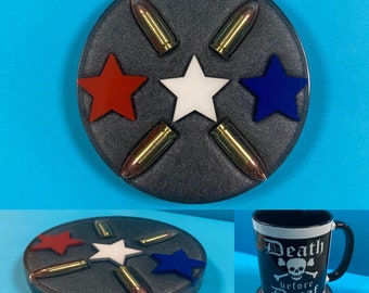 Bullet Epoxy Coasters - Etsy