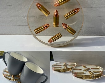Bullet Epoxy Coasters - Etsy