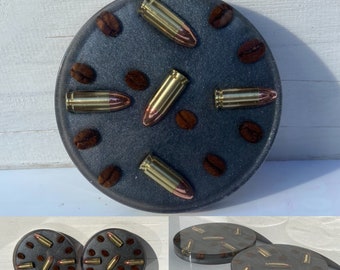 Bullet Epoxy Coasters - Etsy