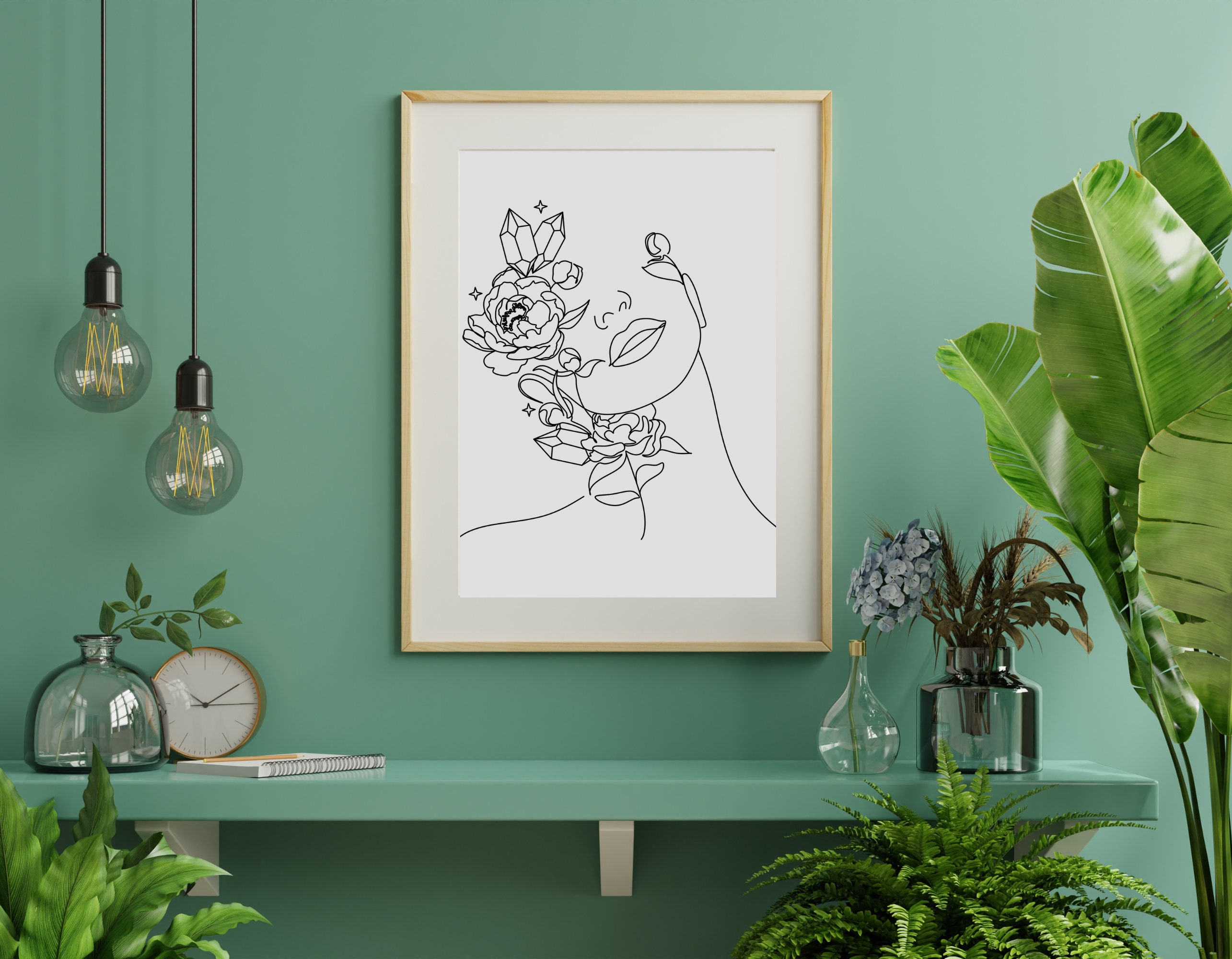 Line Art Printable Wall Art Printable Home Decor Printable Art ...