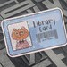 Cute Cat Library Card Bookish Vinyl Sticker for Book Lovers Booktok ...