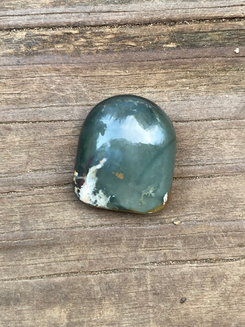 Graveyard Point Agate & Blue Mountain Jasper Doublet Cabochon - Etsy