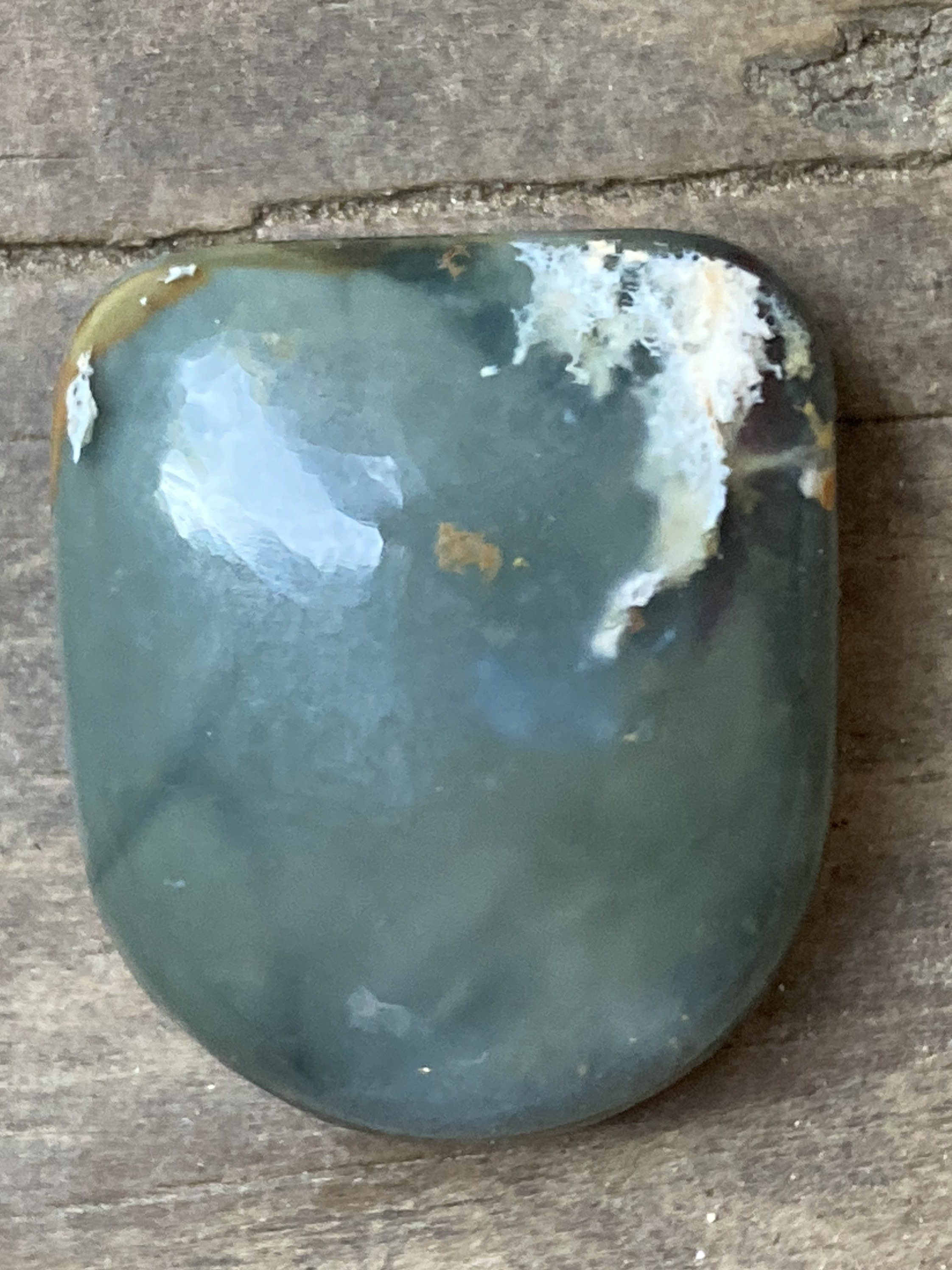 Graveyard Point Agate & Blue Mountain Jasper Doublet Cabochon - Etsy