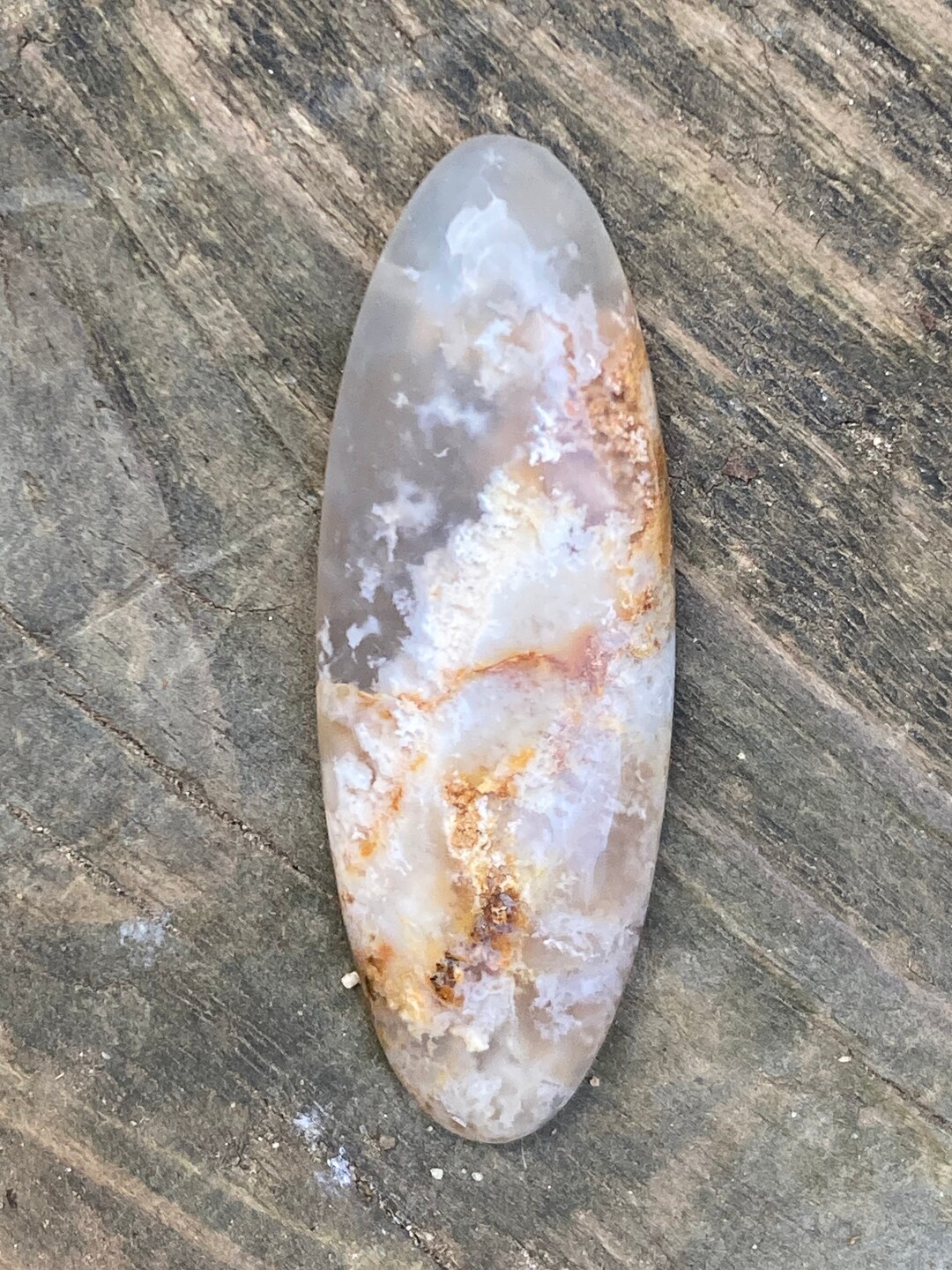 Large Graveyard Point Plume Agate Designer Oval Cabochon - Etsy