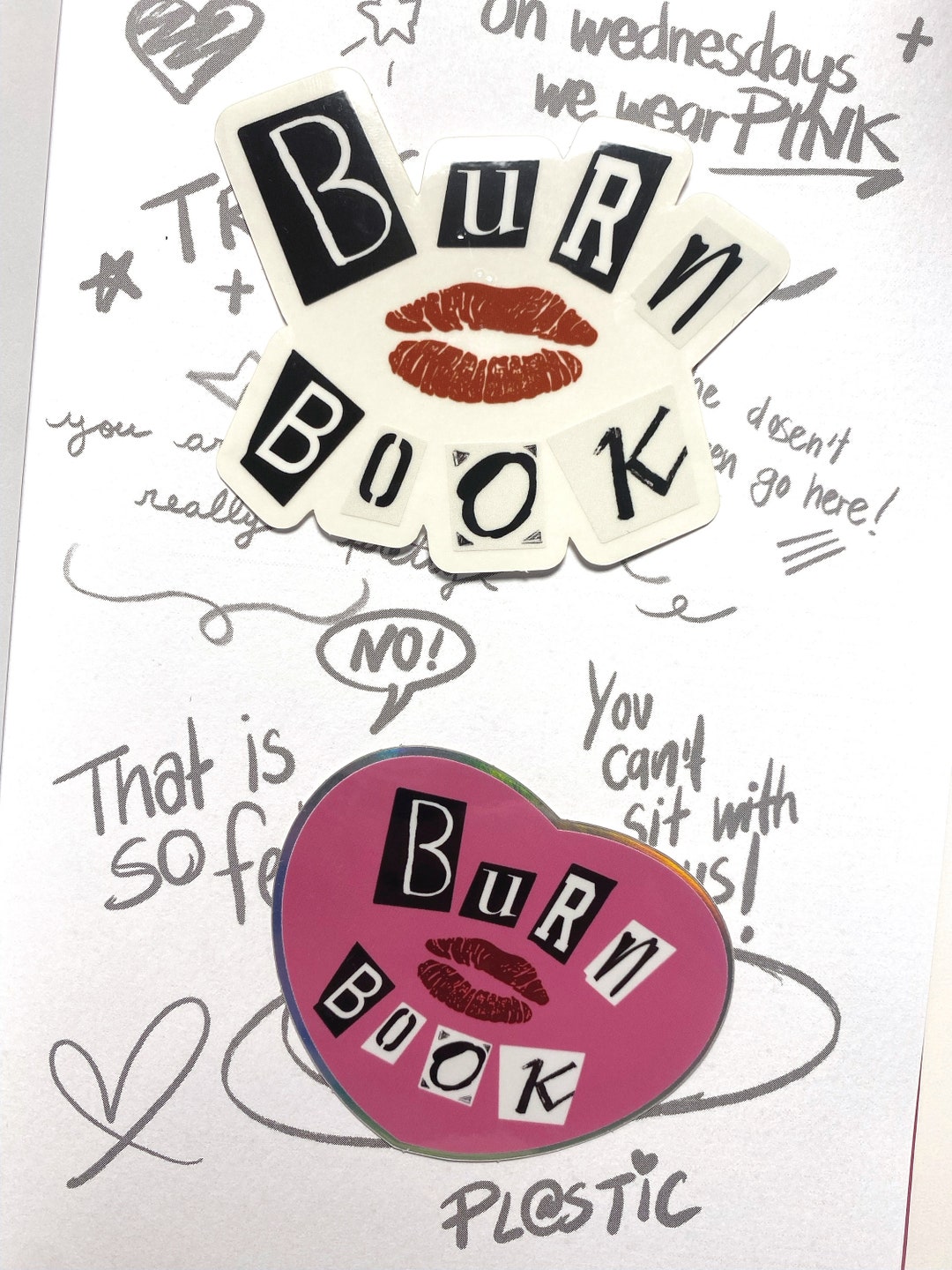 Burn Book Collection/ Black Pink Burn Book Embroidery Patch / Burn Book ...