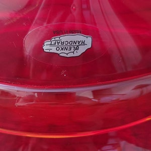 Blenko Ruby Red Cowboy Hat - Etsy