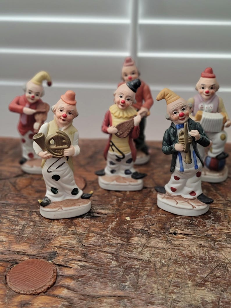 Vintage Porcelain Clown Band - Etsy