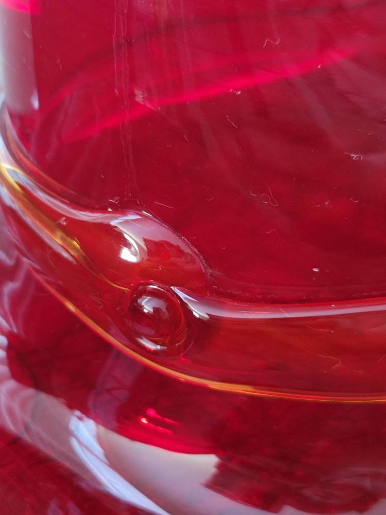 Blenko Ruby Red Cowboy Hat - Etsy