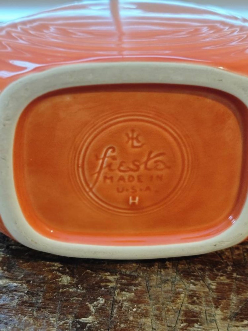 Large Fiestaware Pitcher in Persimmon - Etsy