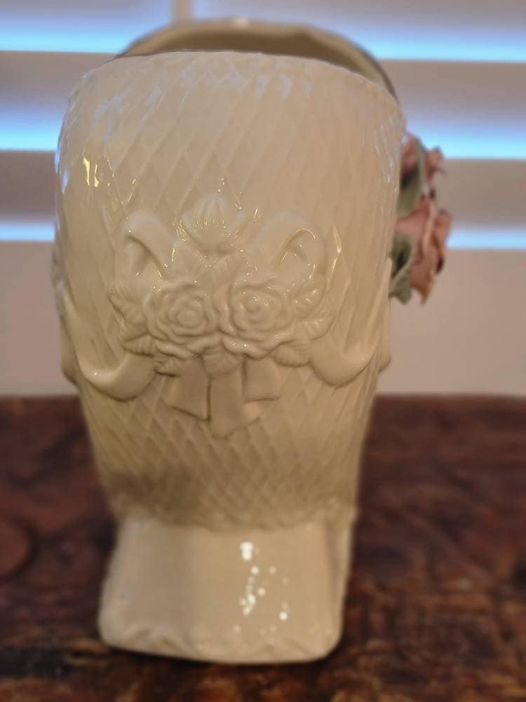 Pottery Heart Vase With Pink Roses - Etsy