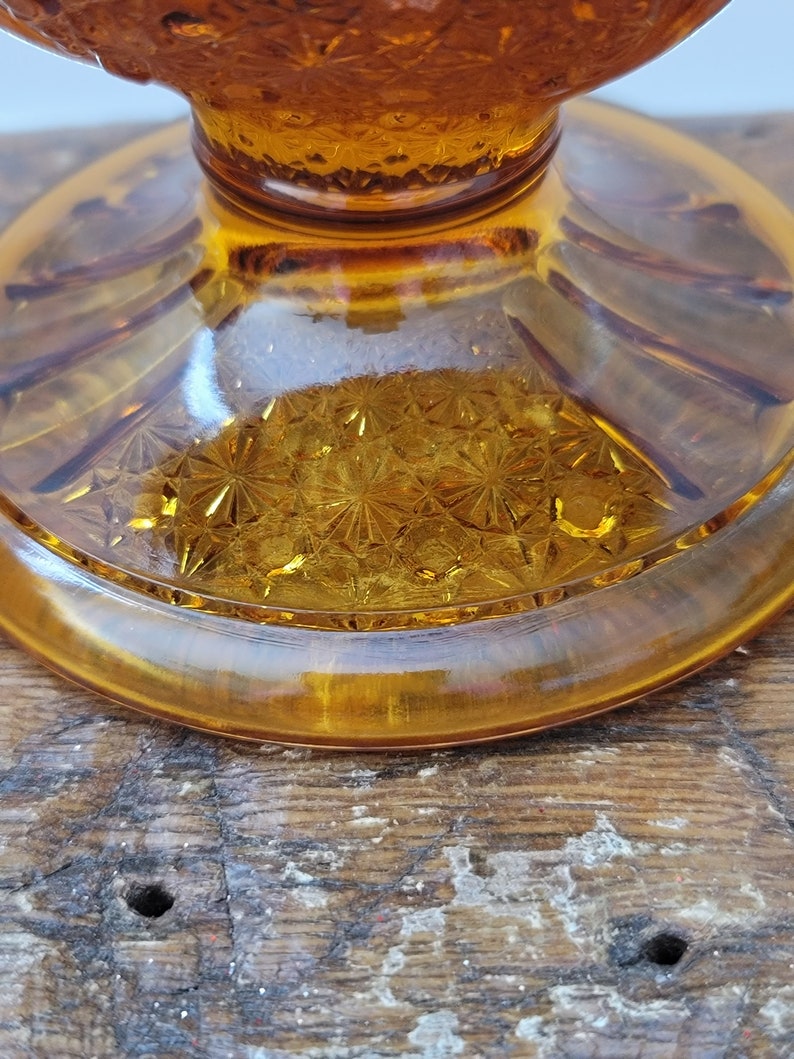 Amber Daisy and Button Fan Vase - Etsy