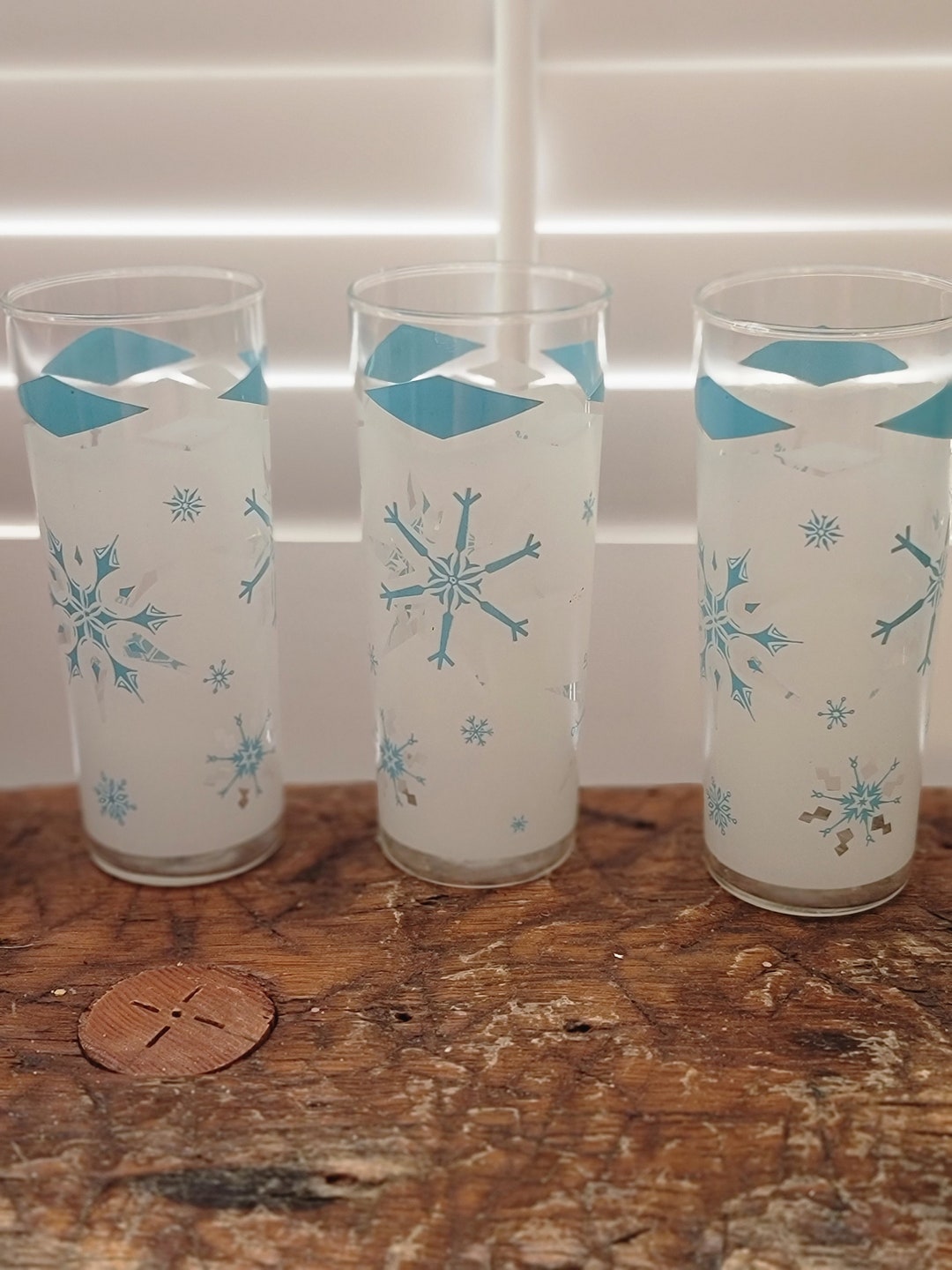 MCM Atomic Snowflake Glassware - Etsy