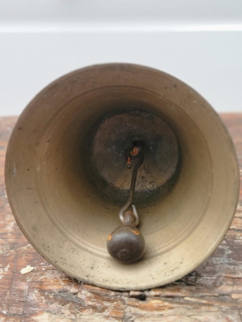 Brass School Bell - Etsy