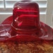 Blenko Ruby Red Cowboy Hat - Etsy
