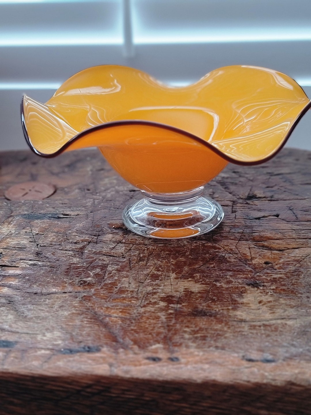 Burnt Orange Wavy Compote - Etsy