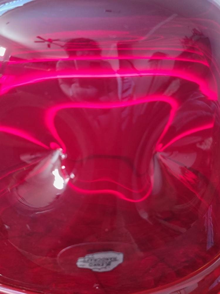 Blenko Ruby Red Cowboy Hat - Etsy