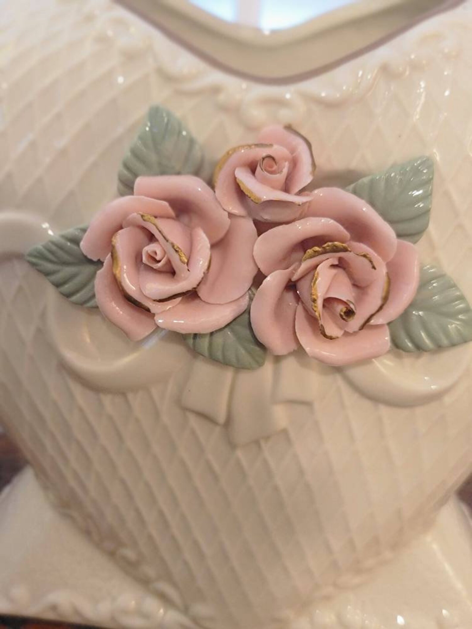 Pottery Heart Vase With Pink Roses - Etsy