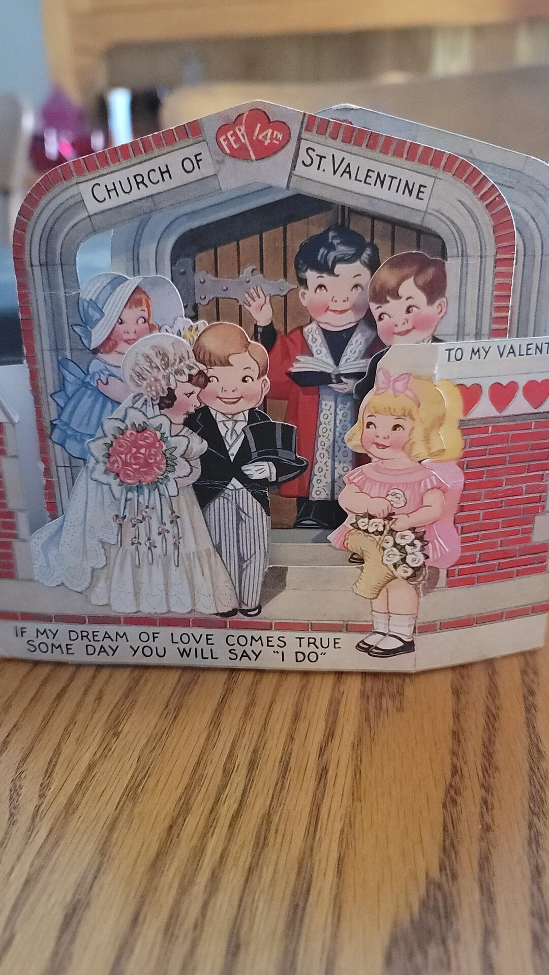 Vintage Pop Out Valentine Card - Etsy