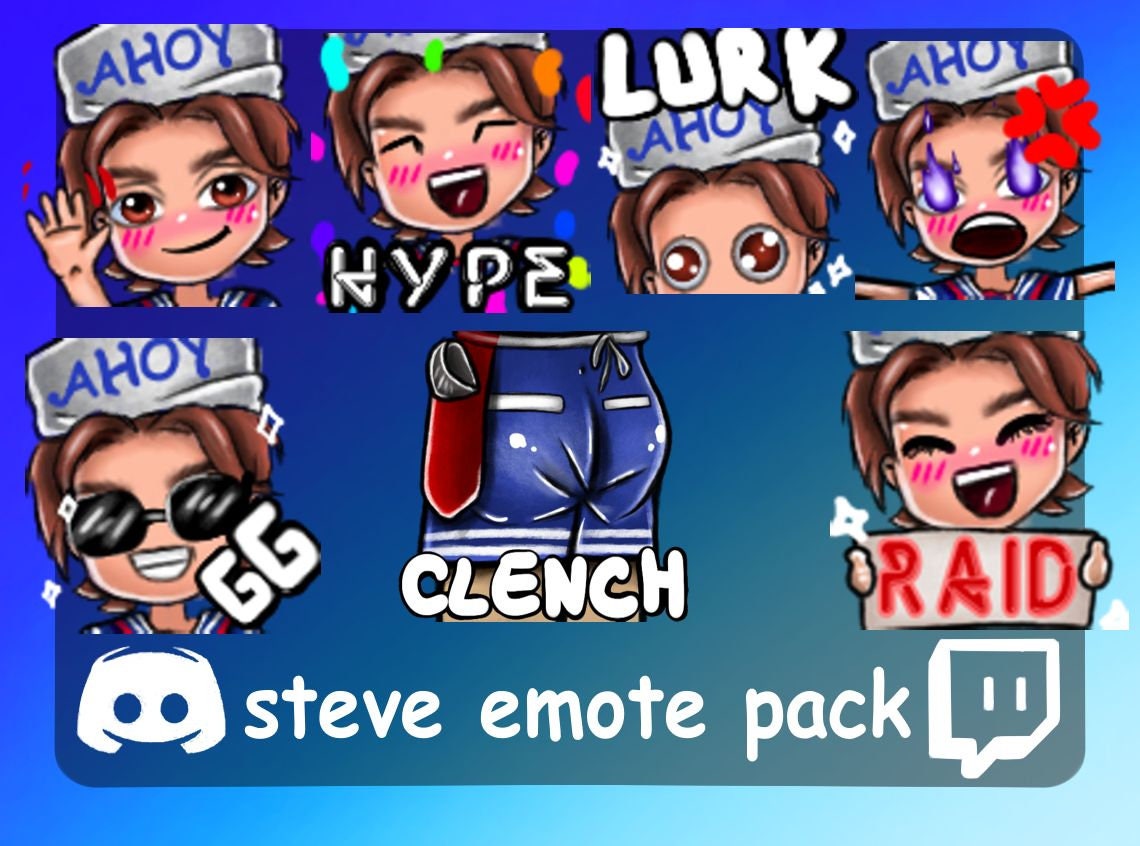 Steve Dead by Daylight Twitch Emote Pack / Discord Emote / Sub Emote ...