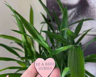 Lovely Pink Heart in a Tube Enamel Pin, Science Lapel Pin, Chemistry ...