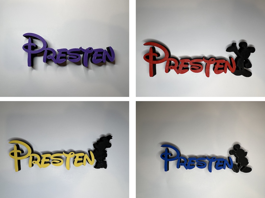 Custom Disney Name Plate, Disney Theme Name Plate, Personalized Desk ...