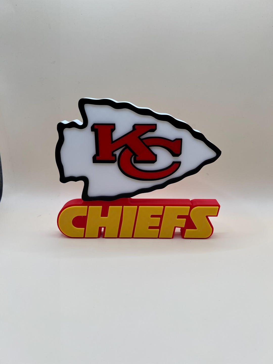 Kansas City Chiefs | Desk Decoration | Chiefs Logo | Shelf Sitter ...