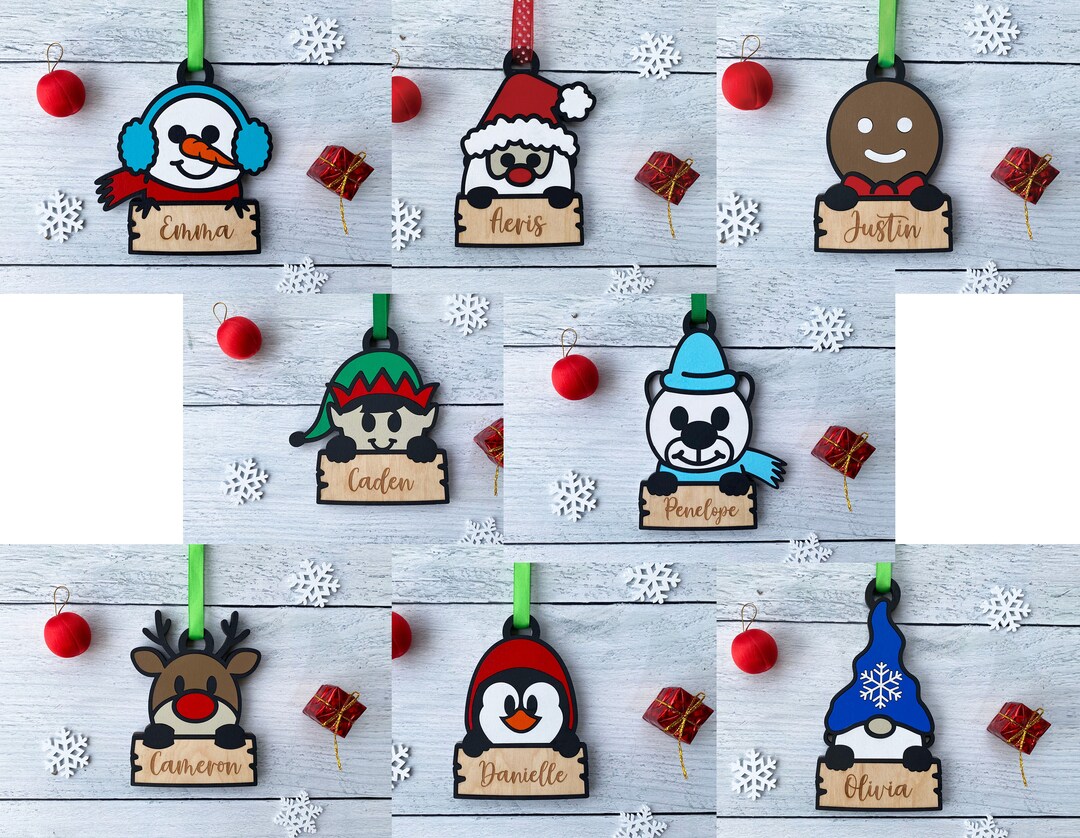 Christmas Ornament, Wooden Ornament, Handmade Ornament, Customization ...