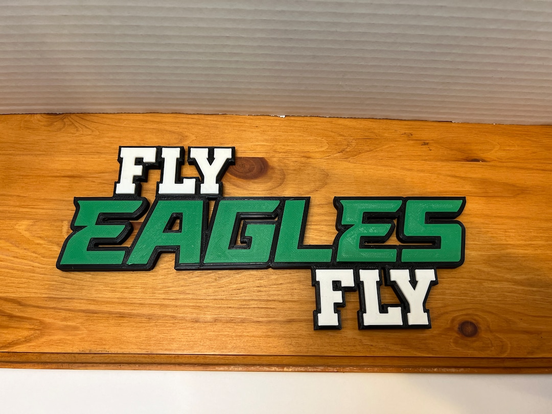Philadelphia Eagles Wall Decoration, Fly Eagles Fly - Standard Size - Etsy