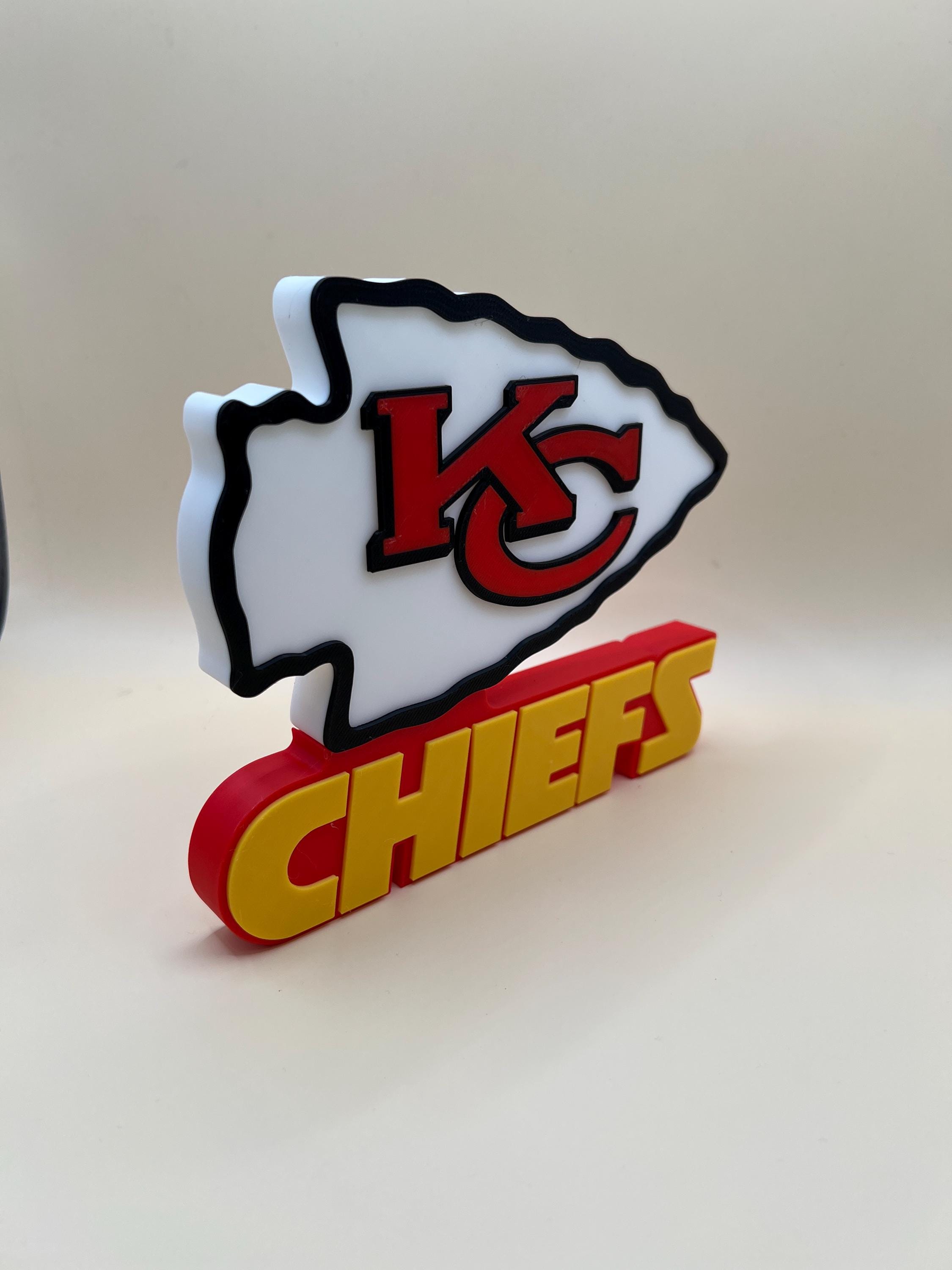 Kansas City Chiefs | Desk Decoration | Chiefs Logo | Shelf Sitter ...
