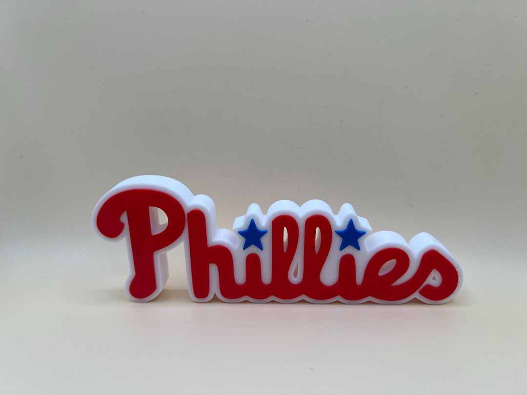Philadelphia Phillies Desk Decoration Phillies Logo Shelf Sitter Sports ...