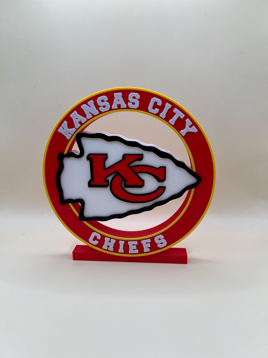 Kansas City Chiefs | Desk Decoration | Chiefs Logo | Shelf Sitter ...