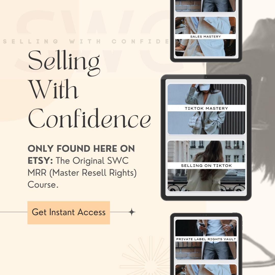 SWC ~ Selling With Confidence - Etsy