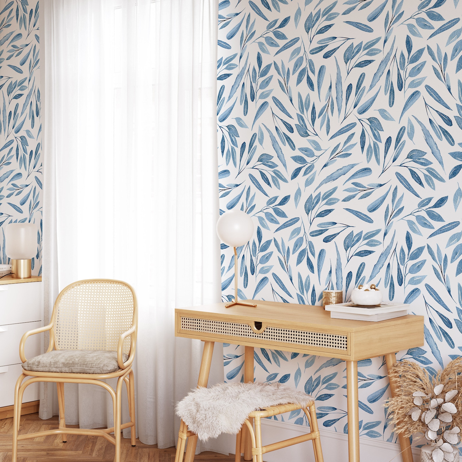 Peel and Stick Wallpaper Light Blue Removable Wallpaper - Etsy